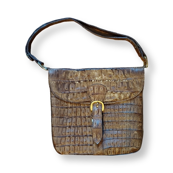 Bags | Vintage 6s Alligator Crocodile Shoulder Bag Purse Leather ...